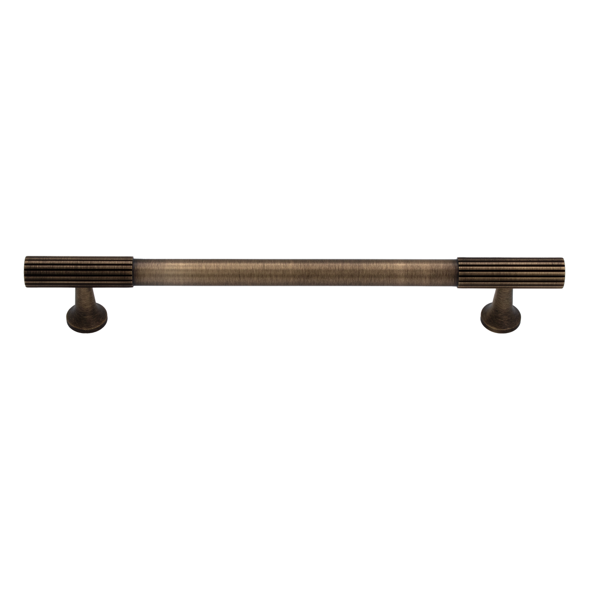 Thorndon 160mm Solid Brass Grooved Pull Handle - Antique Brass Finish ...
