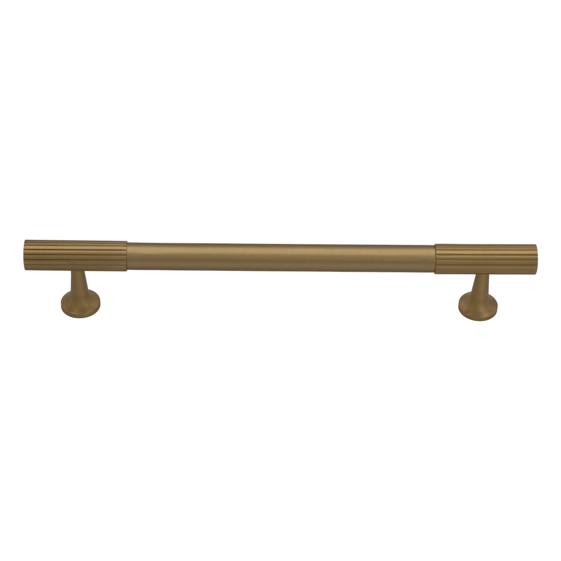 Thorndon 160mm Solid Brass Grooved Pull Handle - Brushed Brass Finish