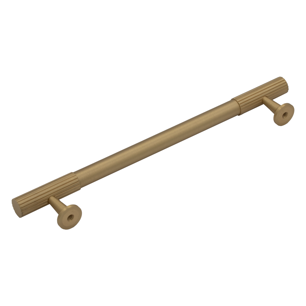 Thorndon 160mm Solid Brass Grooved Pull Handle - Brushed Brass Finish